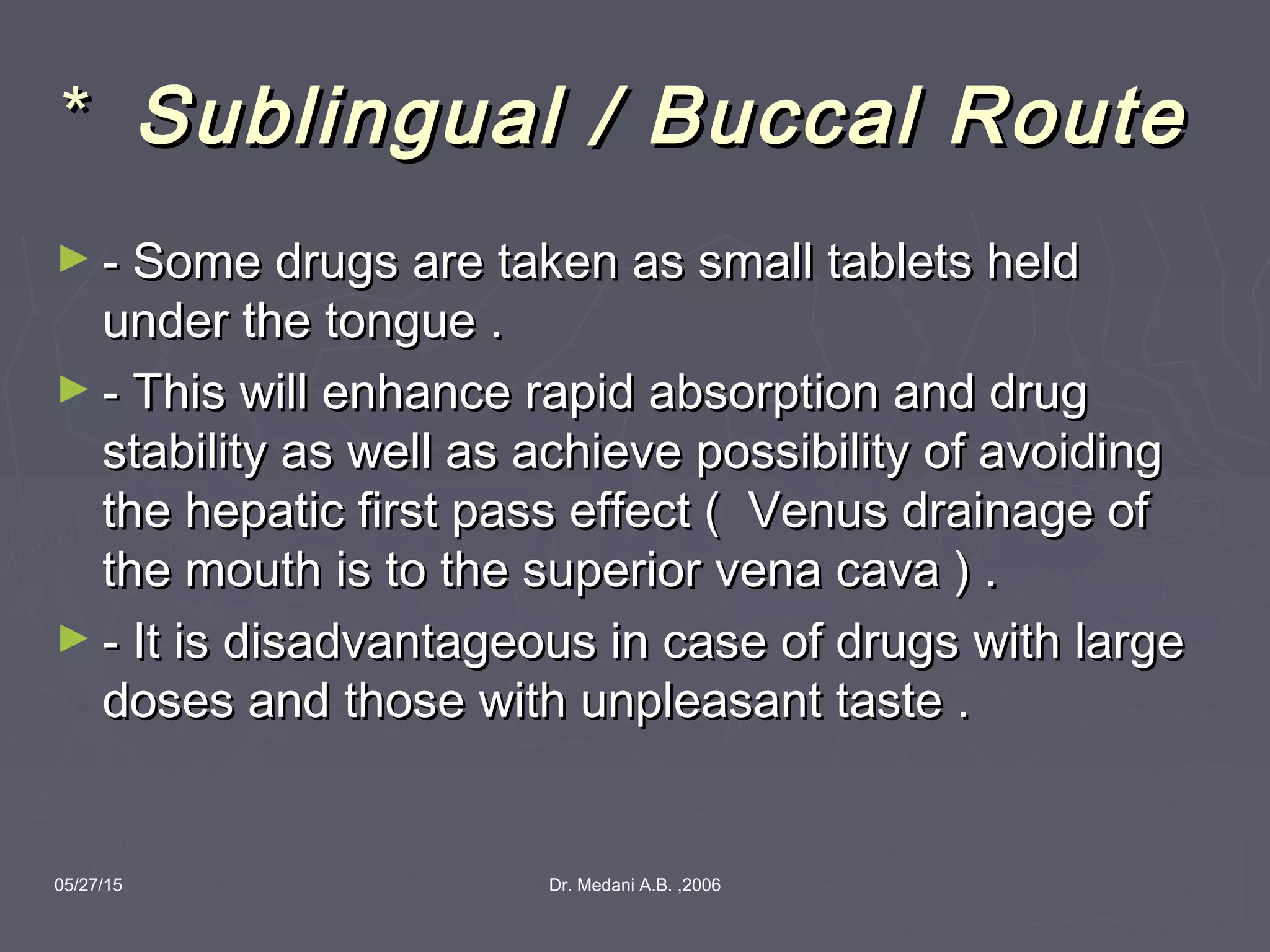 Routes of drug administration | PPT