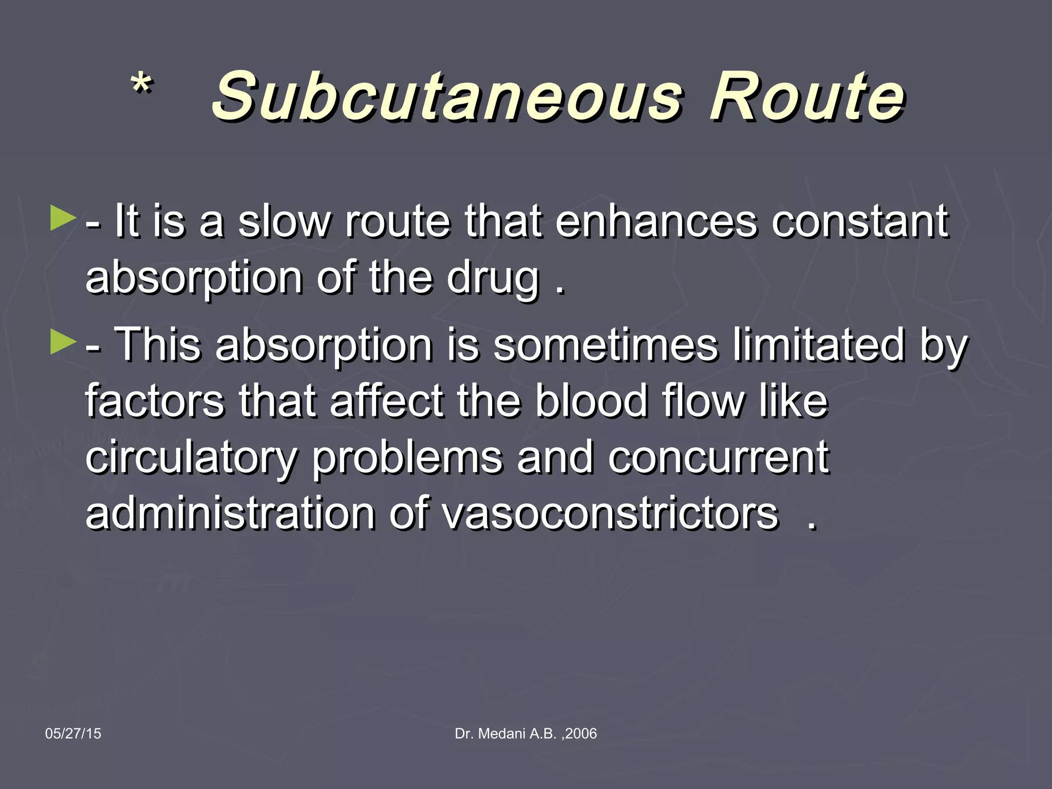 Routes of drug administration | PPT