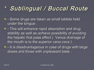 Routes of drug administration | PPT