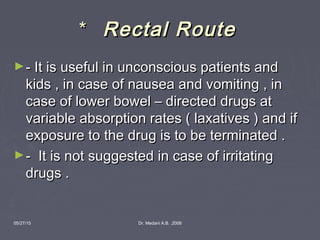 Routes of drug administration | PPT