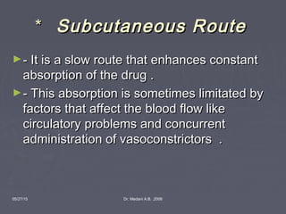 Routes of drug administration | PPT