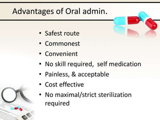Routes of drug administration | PPTX