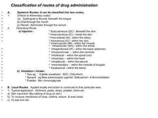 Routes of drug administration | PPT