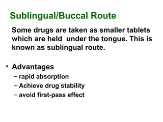 Routes of drug administration | PPT