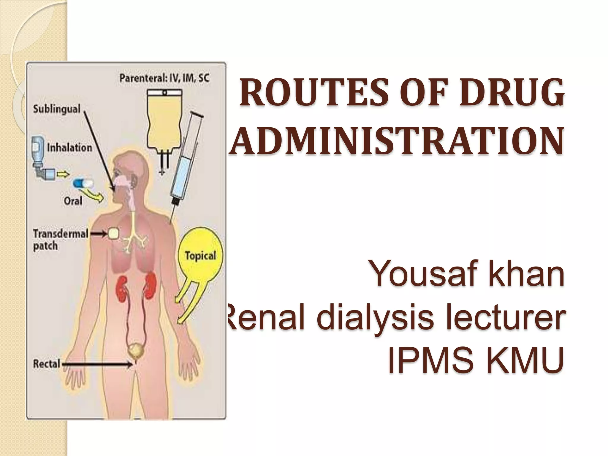 Routes of drug administration | PPTX