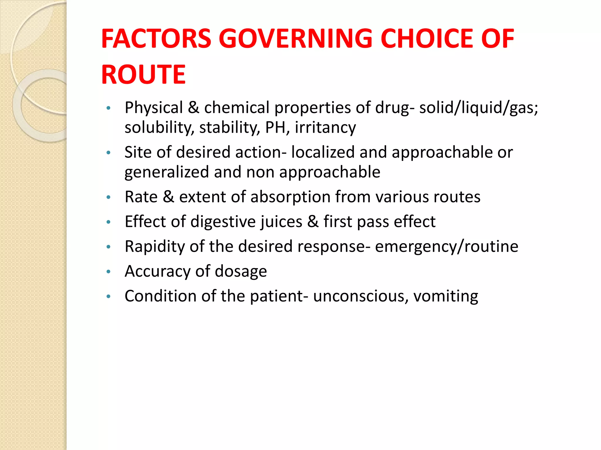Routes of drug administration | PPTX