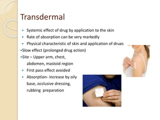 Routes of drug administration | PPTX