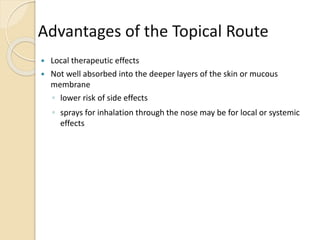 Routes of drug administration | PPTX