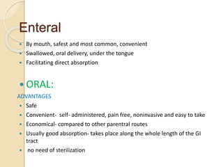 Routes of drug administration | PPTX