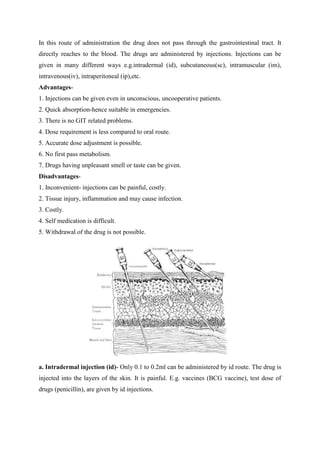 Routes of drug administration | PDF