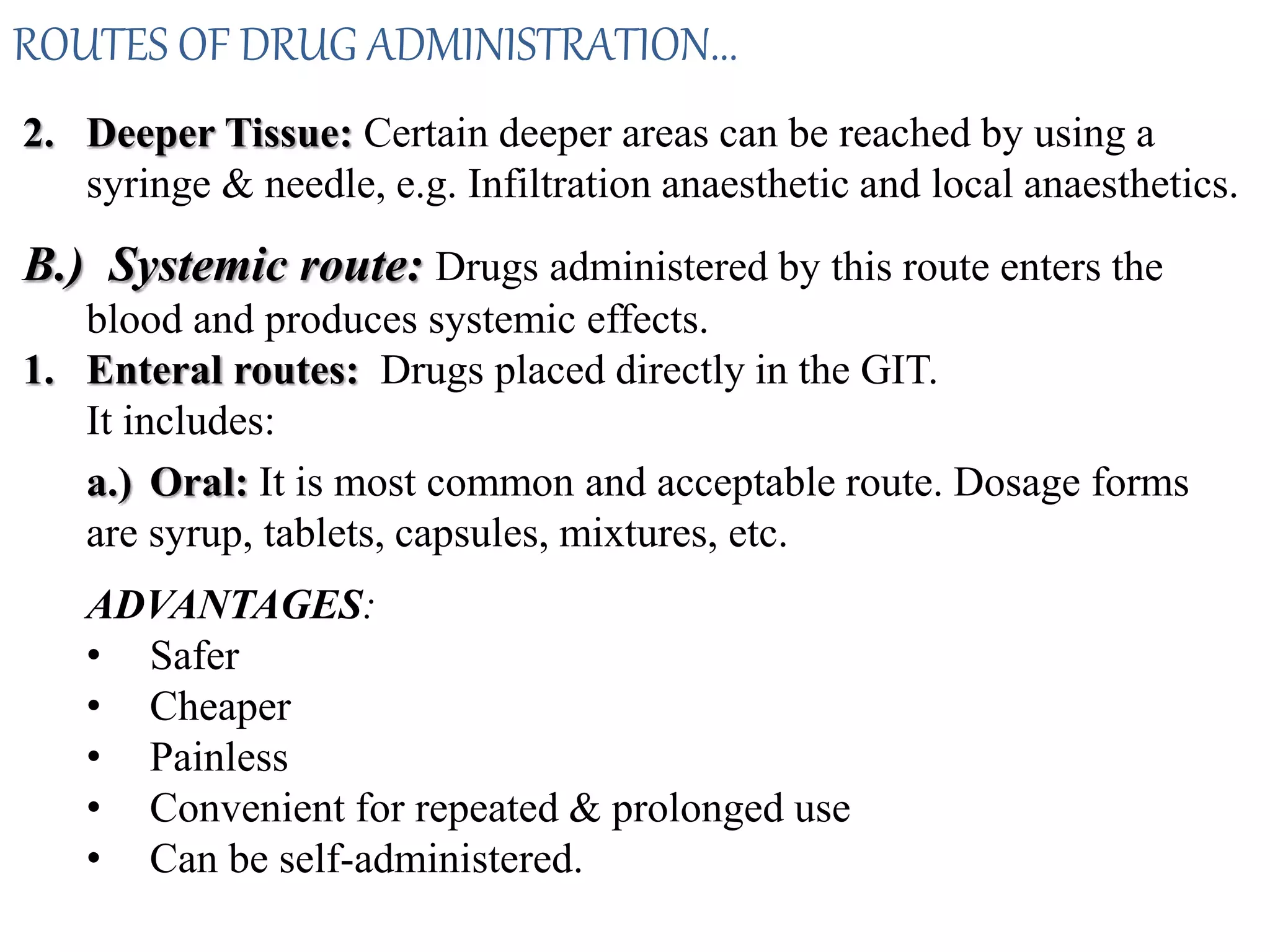 Routes of drug administration | PPT