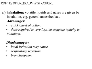 Routes of drug administration | PPSX