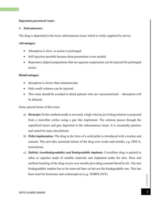 Routes of drug administration | PDF