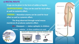 Routes of drug administration | PPTX