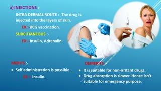 Routes of drug administration | PPTX