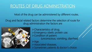 Routes of drug administration | PPTX