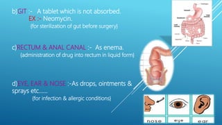 Routes of drug administration | PPTX