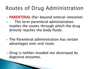Routes of drug administration | PPTX