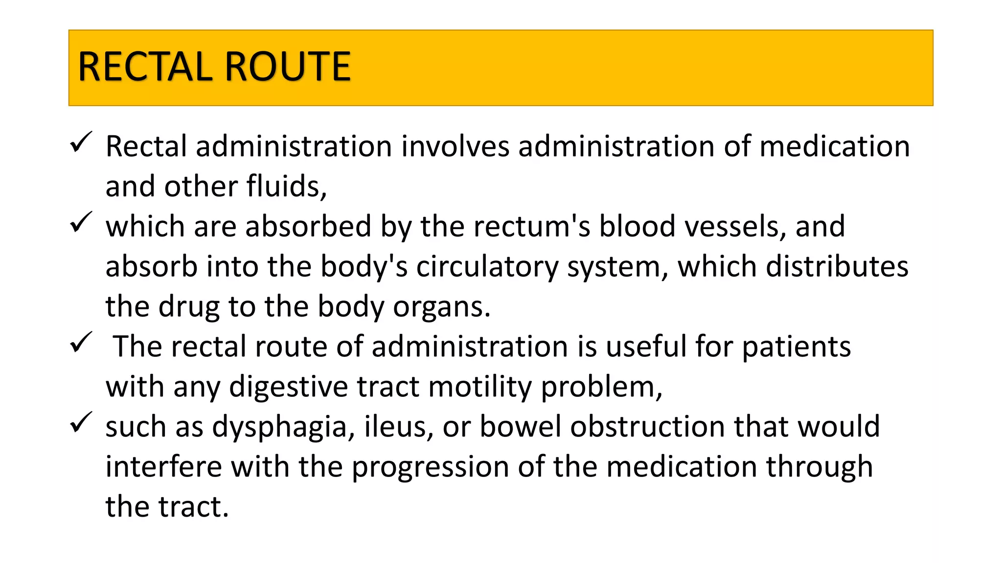 Routes of Drug administration | PPTX