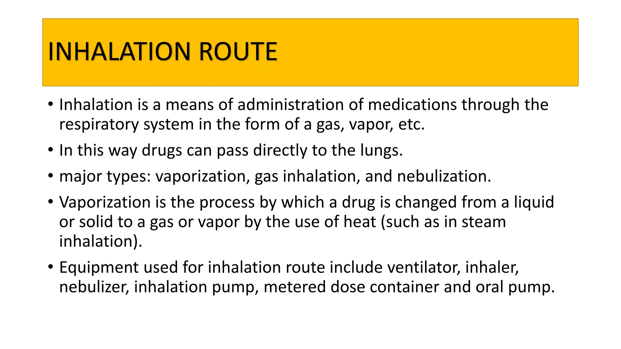 Routes of Drug administration | PPTX