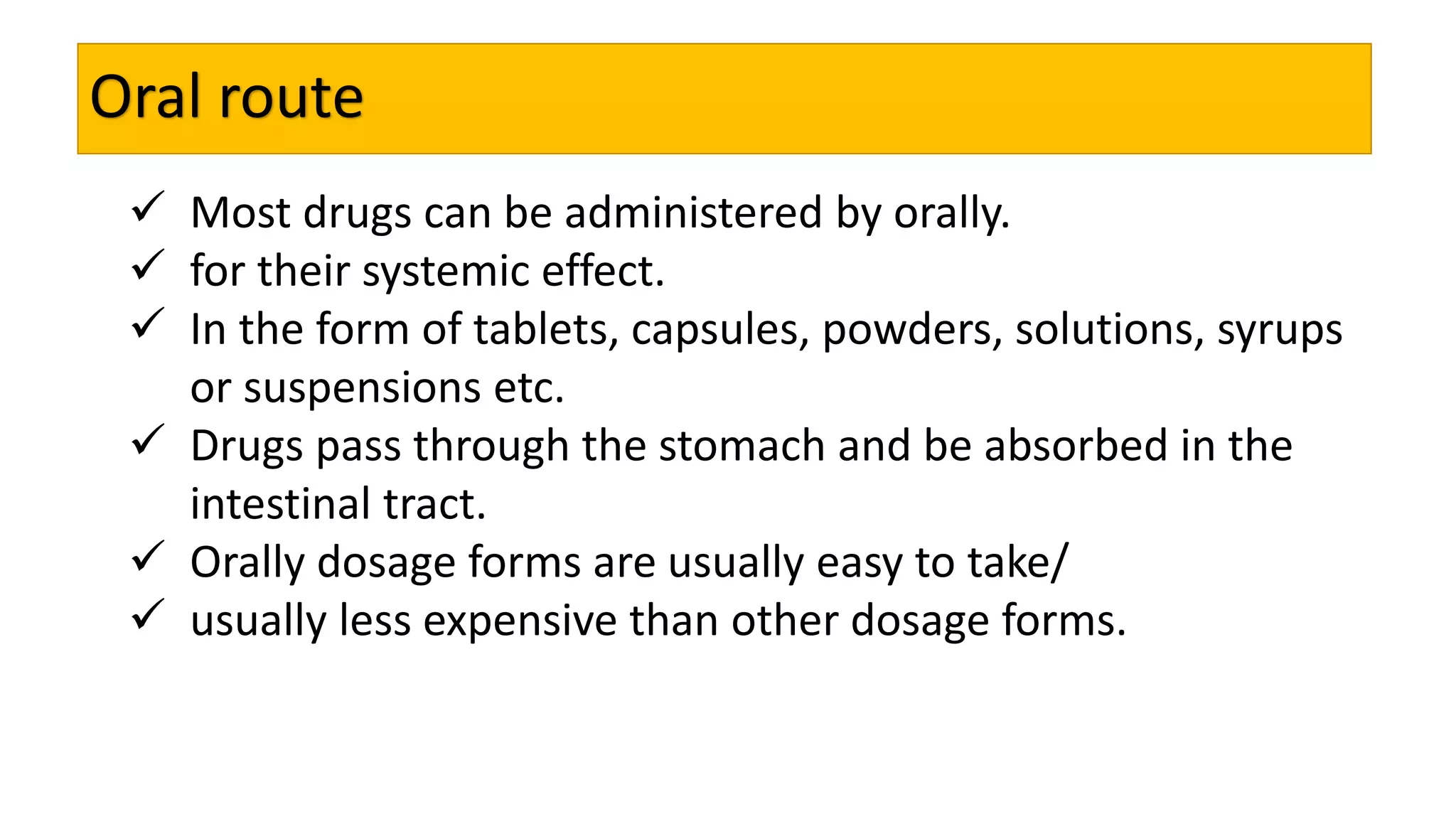 Routes of Drug administration | PPTX