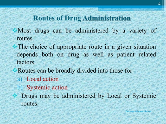 Routes of drug administration | PPT