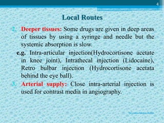 Routes of drug administration | PPTX
