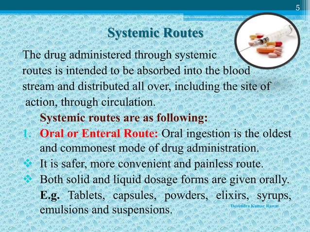 Routes of drug administration | PPT