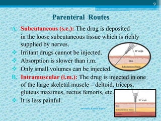 Routes of drug administration | PPTX