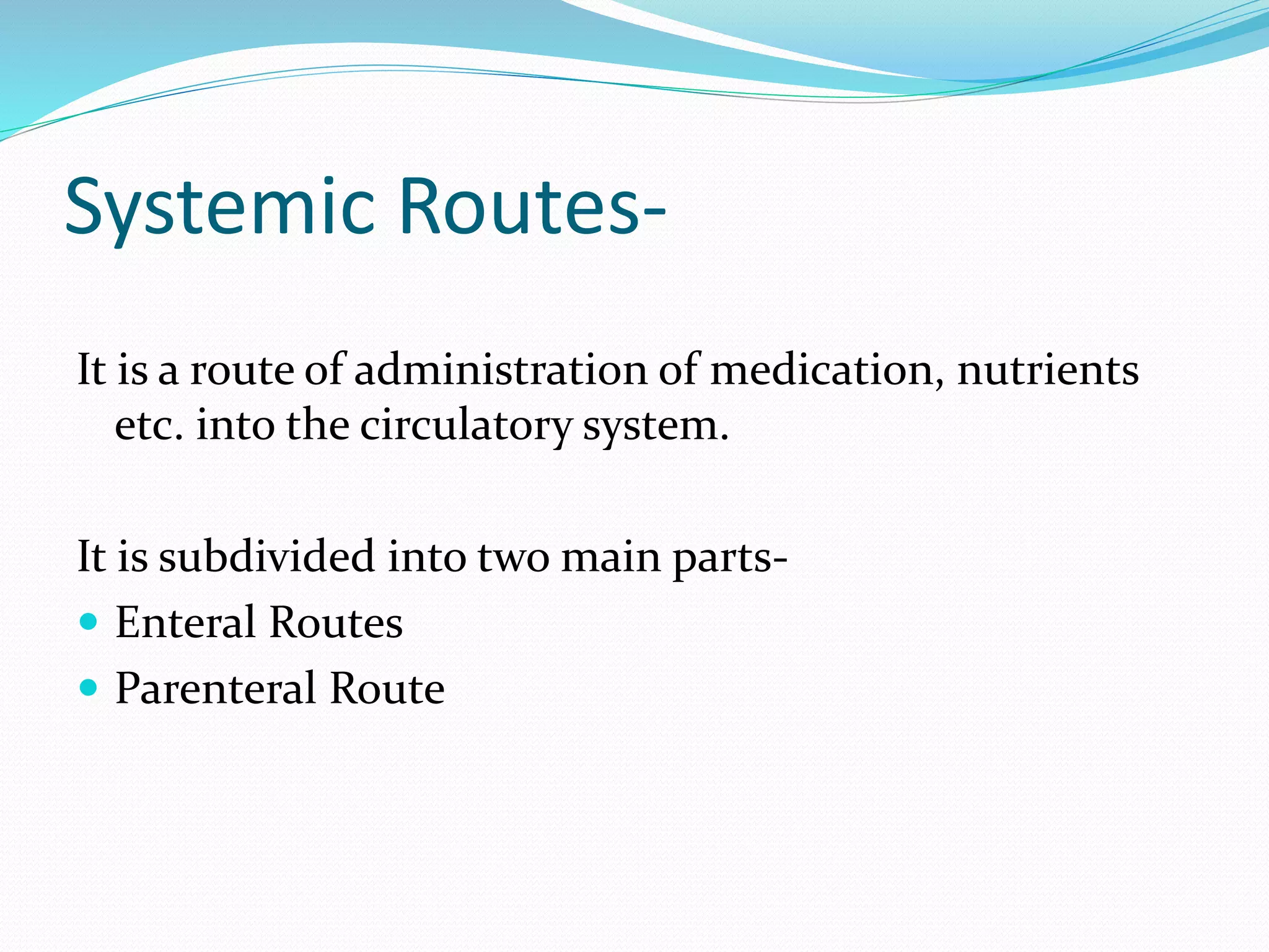 Routes of drug administration | PPTX
