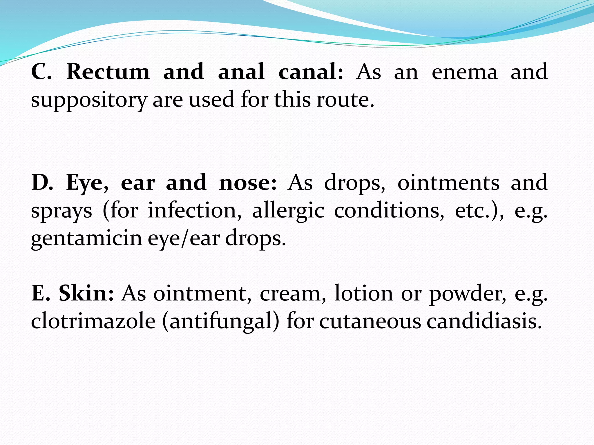 Routes of drug administration | PPTX