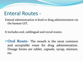 Routes of drug administration | PPT