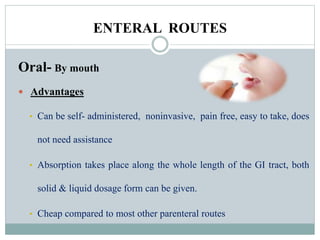 Routes of drug administration | PPTX