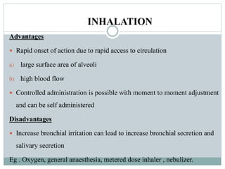 Routes of drug administration | PPTX