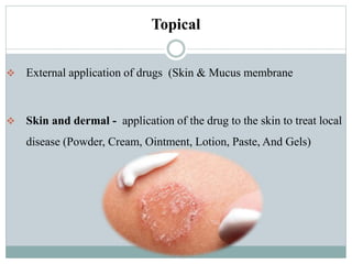 Routes of drug administration | PPTX