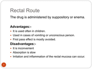 Routes of drug administration | PPTX | Digestive Disorders | Diseases ...
