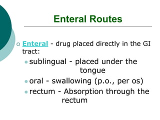 routes of drug administration.pptशहहहहहहहहह | PPT