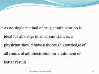 ROUTES OF DRUG ADMINISTRATION AUSHADHI PRAYOGA MARGA | PPTX