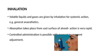 ROUTES OF DRUG ADMINISTRATION by Dr Keerthi Rajan M, Pharmacology, KGMU ...