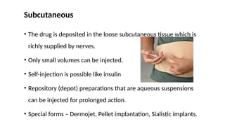 ROUTES OF DRUG ADMINISTRATION by Dr Keerthi Rajan M, Pharmacology, KGMU ...