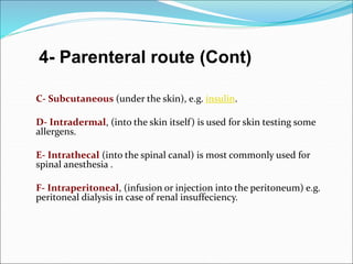 ROUTES OF DRUG ADMINISTRATION-Fall 2022.ppt