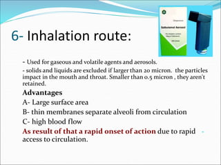 ROUTES OF DRUG ADMINISTRATION-Fall 2022.ppt