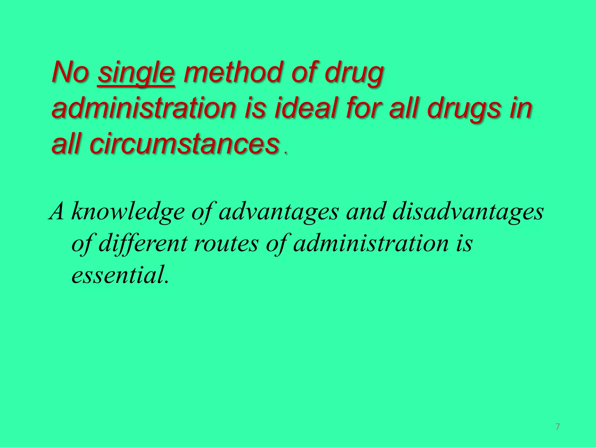 Routes of drug administration - I for mbbs | PPT