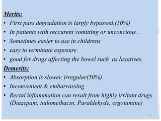 Routes of drug administration - I for mbbs | PPT