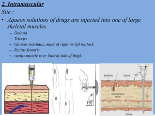 Routes of drug administration - Part II for mbbs | PPTX