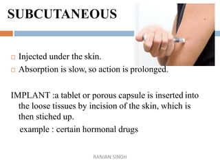 Routes of drug administration | PPT