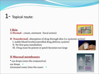 Routes of drug administration | PPT