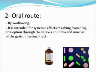 Routes of drug administration | PPT