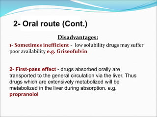 Routes of drug administration | PPT
