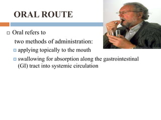 Routes of drug administration1 | PPTX